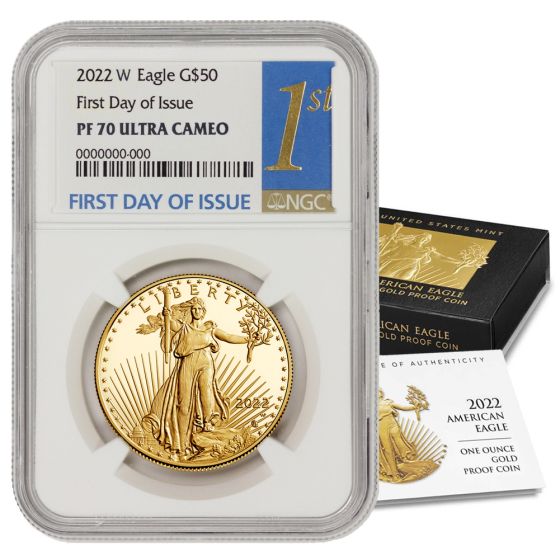 2022-W $50 Gold Eagle NGC PF70UCAM FDOI OGP